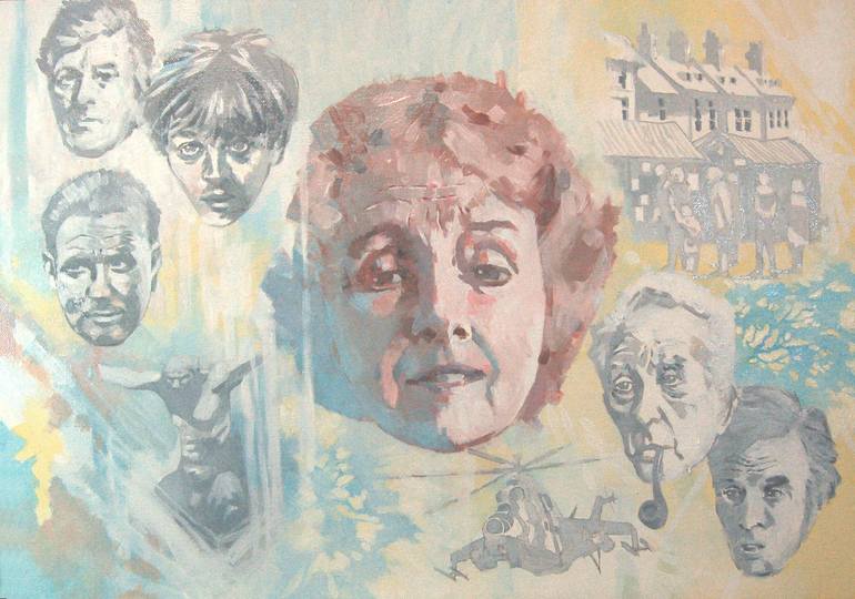 Mrs Angela Pratt Looks Back Again. Painting by Ian Appleyard | Saatchi Art