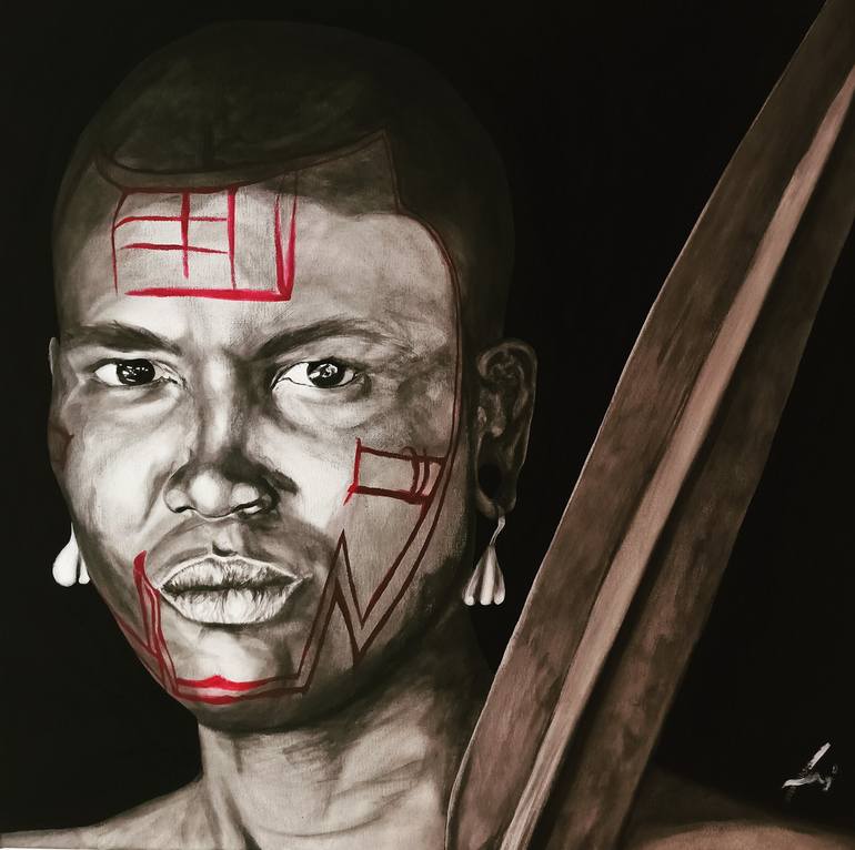 OURY Painting by APONI APONI | Saatchi Art