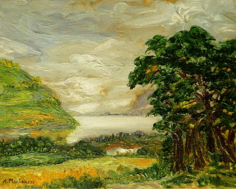 From the chestnut hill Painting by Anna Martinazzi | Saatchi Art