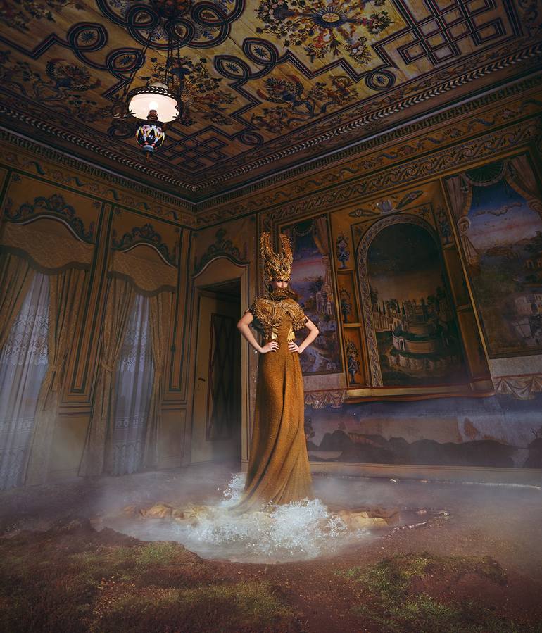 GIRL IN A GOLDEN GEYSER (MEDIUM) Limited Edition of 5 Photography by ...