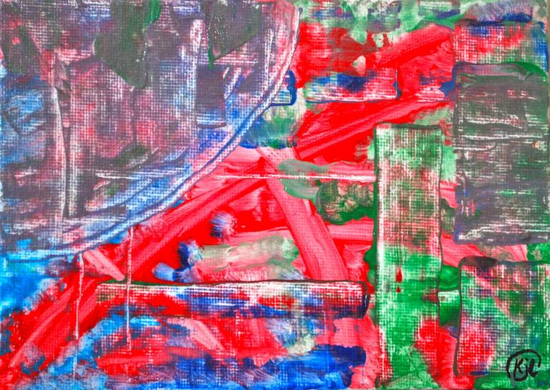 difficult steps Painting by keith lesser | Saatchi Art