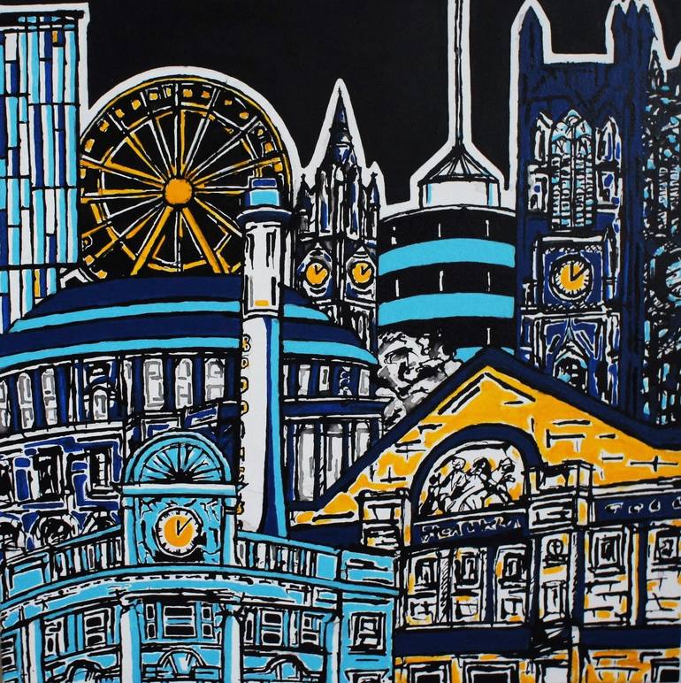 City of Manchester Painting by Jack Morris | Saatchi Art