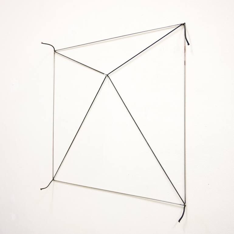 Square hanging on its diagonals Sculpture by Nico Kok | Saatchi Art