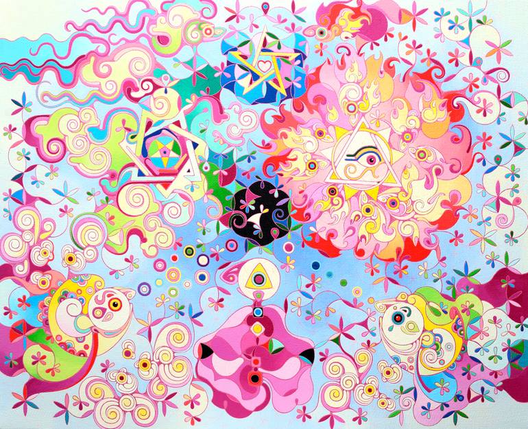 The Big Band of Primordial Sorcery Painting by Ye Zhou | Saatchi Art