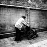 Old man pushing his own wheelchair - Limited Edition 1 of 5 Photography ...