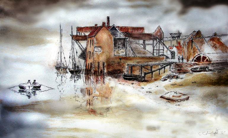 Benwell Drops Painting by Colin Cartwright | Saatchi Art