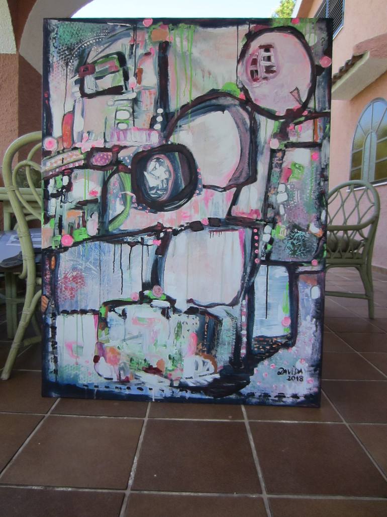 switching worlds Painting by Davida Gatti-Reis | Saatchi Art