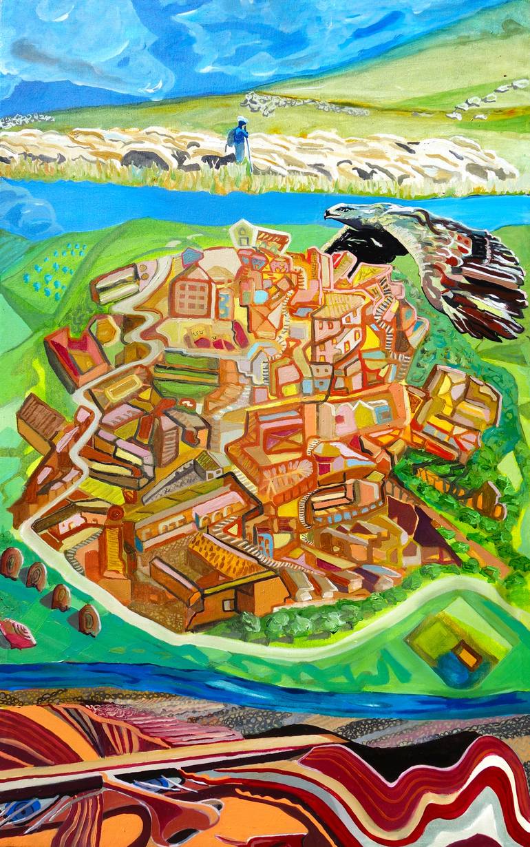 Processing Farindola Painting by Marco Menato | Saatchi Art