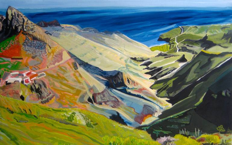 on the way to Cuevas Blancas ... East of San Sebastian Painting by ...