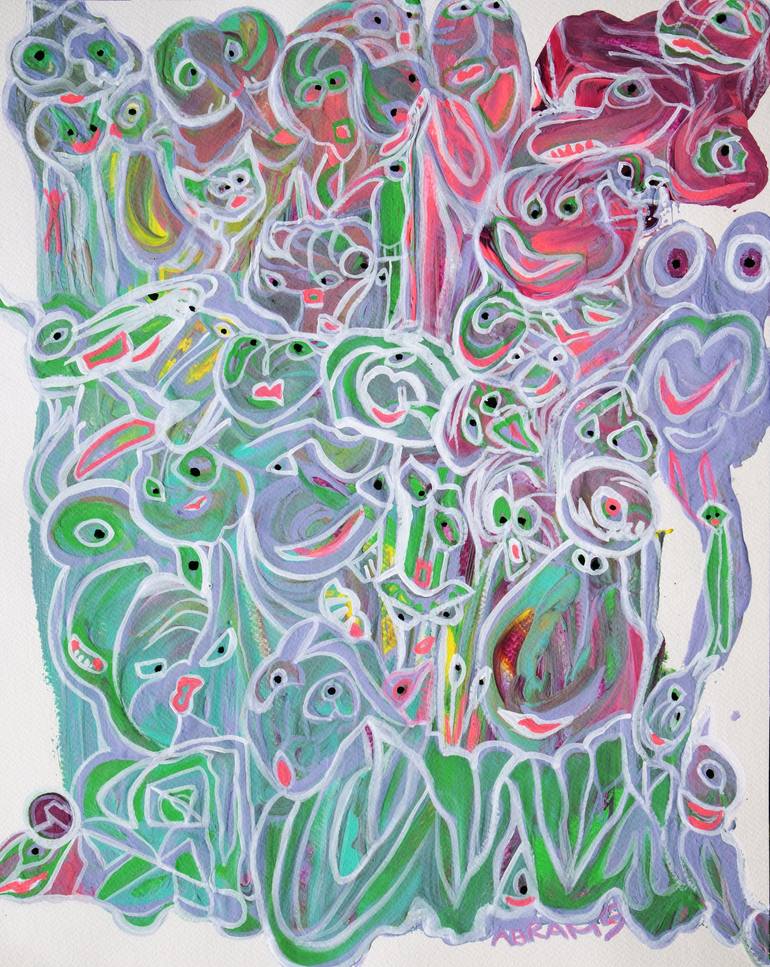 Sprites & little Monsters_4 Painting by Silvana Abram | Saatchi Art ...