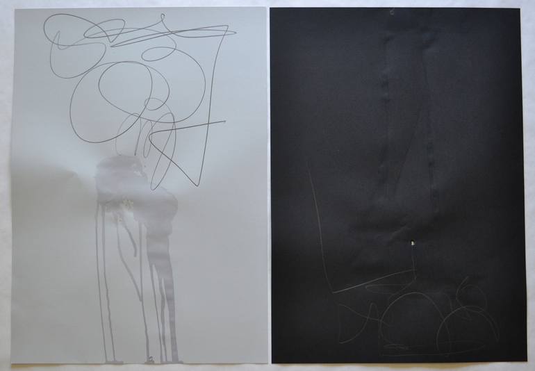 Nude lovers 3D. III. Drawing by Silvana Abram | Saatchi Art