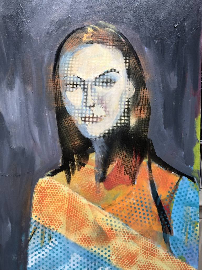 Woman in Silk Painting by Mary Mcsweeney | Saatchi Art
