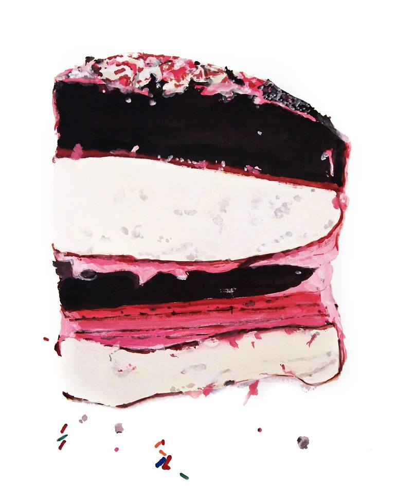 Neapolitan Magic Cake Drawing by Cynthia Elisabeth | Saatchi Art
