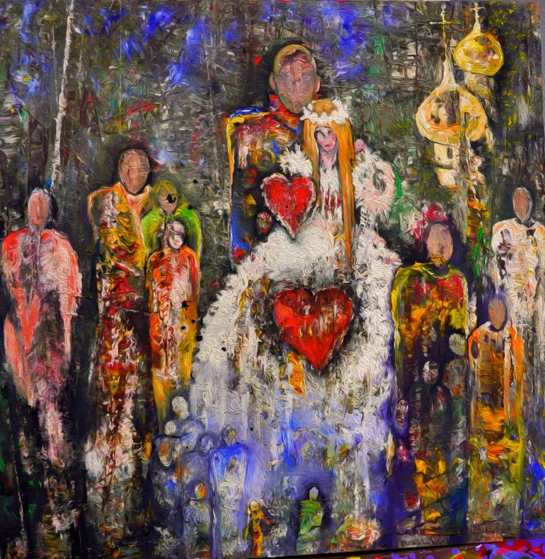 Russian bride Painting by Vika Zamkhavaya | Saatchi Art