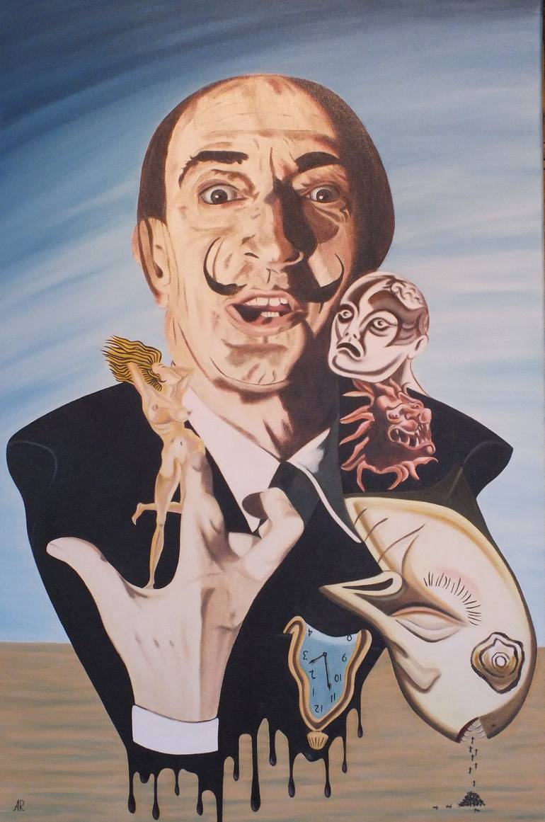 Tribute to Dali Painting by Allen Richings | Saatchi Art