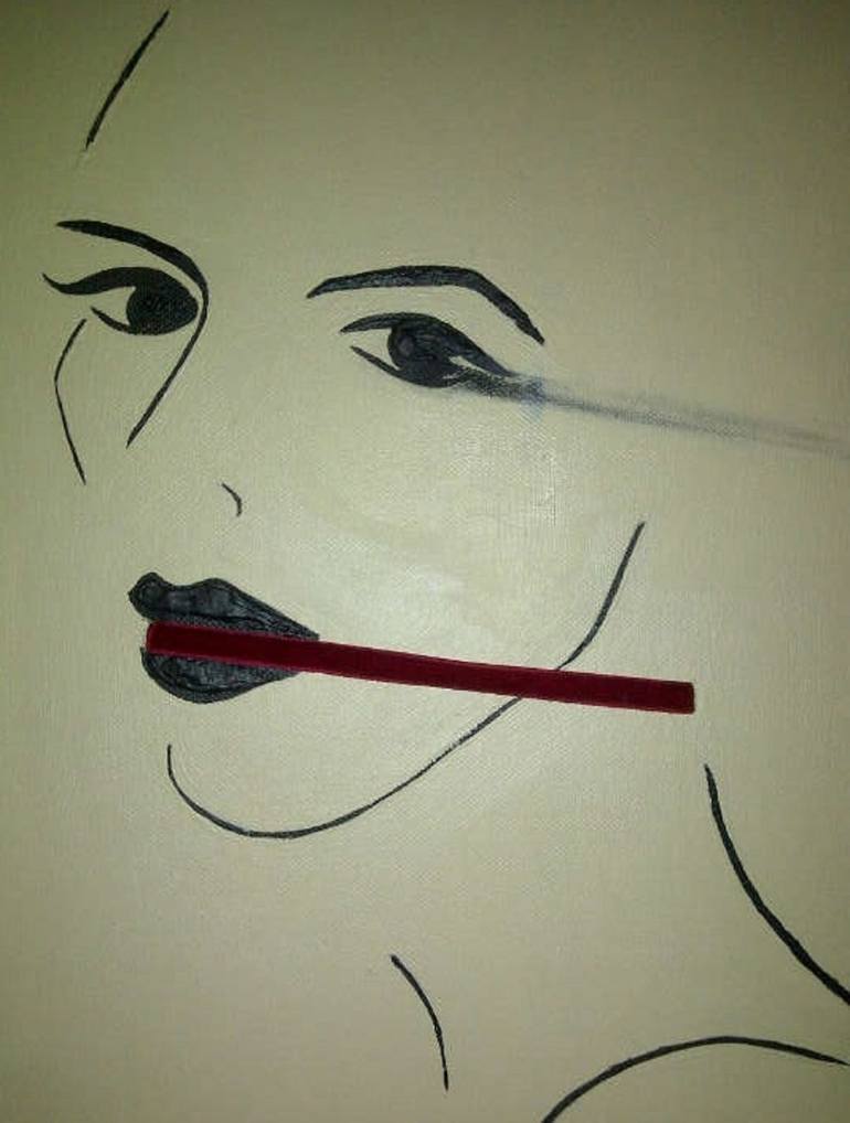 J - SOLD Painting by Alex Kelly | Saatchi Art