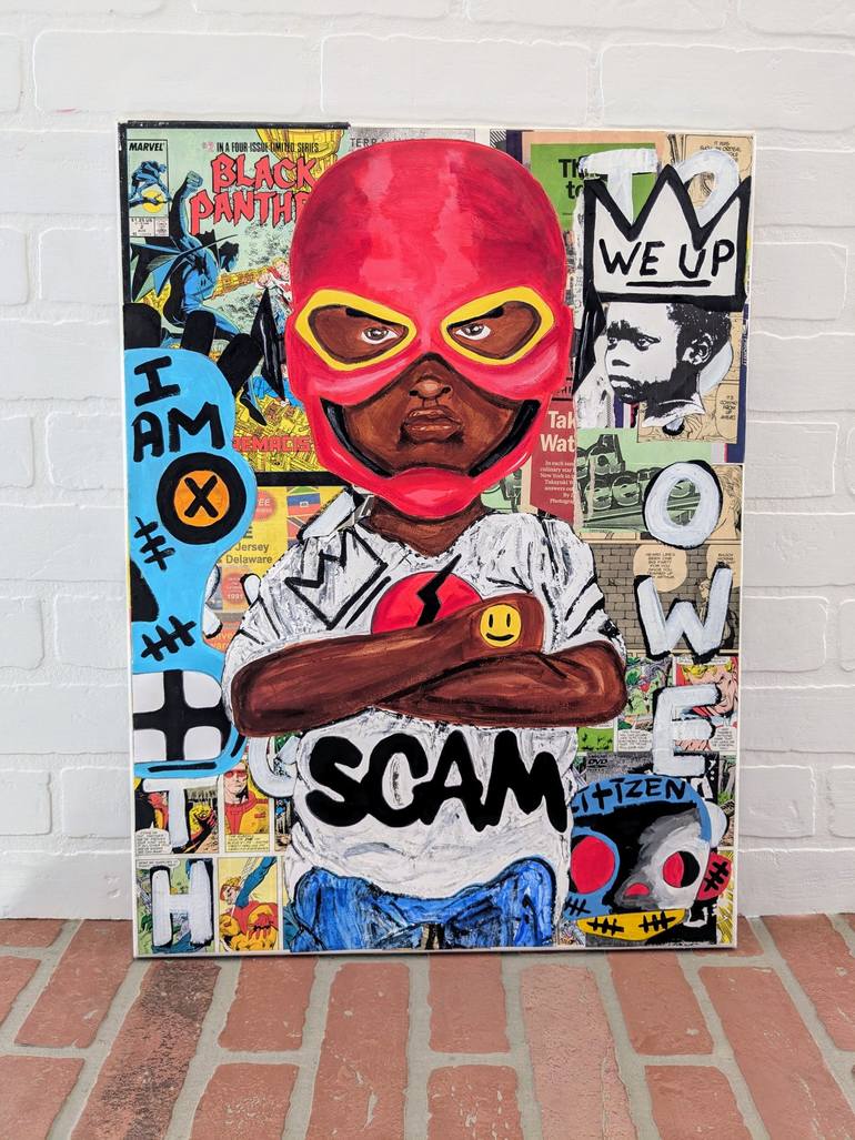 Scams Painting by Noel Donaldson | Saatchi Art