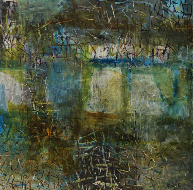 fracturing time Painting by Ron Cavedaschi | Saatchi Art