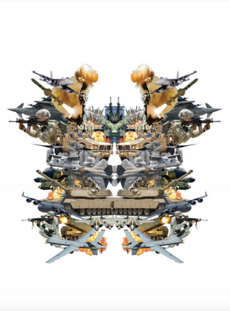 weapons Collage by Matthew McVeigh | Saatchi Art