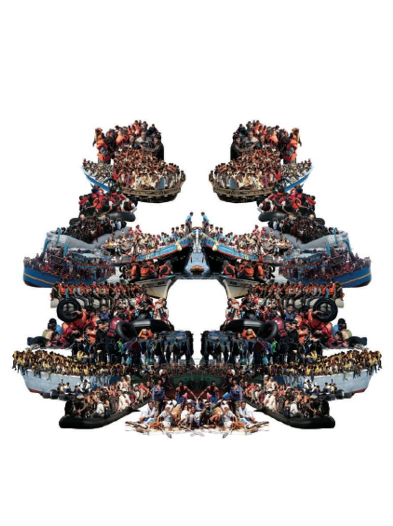 Refugee Collage by Matthew McVeigh | Saatchi Art