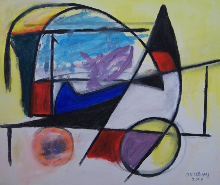 Movement and color Painting by Ali Aksoy | Saatchi Art