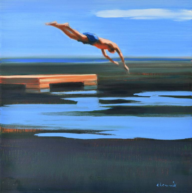 Deep Water Painting by Elizabeth Lennie | Saatchi Art