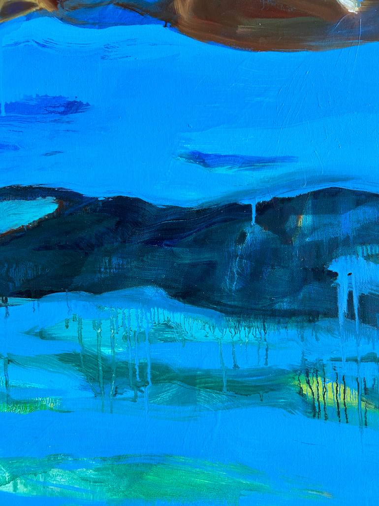 Tropical Swim Painting by Elizabeth Lennie | Saatchi Art