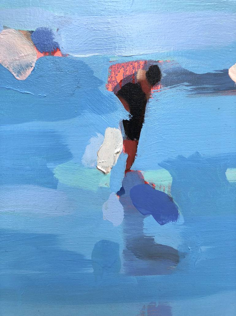 Infinity Blue Painting by Elizabeth Lennie | Saatchi Art