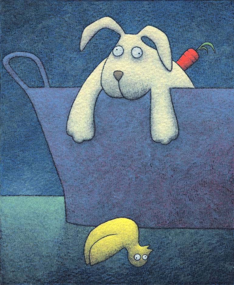 Sharpened Carrot Murder Painting by Brian Pike | Saatchi Art