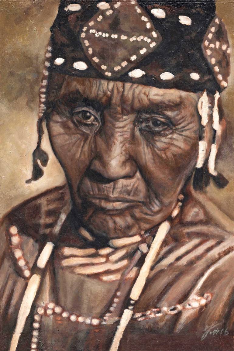 Wife of Modoc Henry Painting by Ioanna Terharn | Saatchi Art