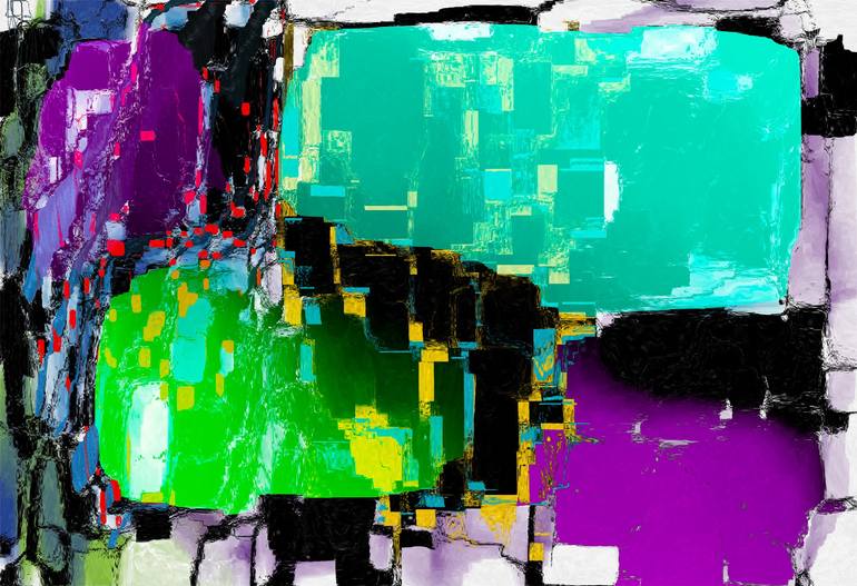 Restrictive Particle Density Painting by Phil Clark | Saatchi Art