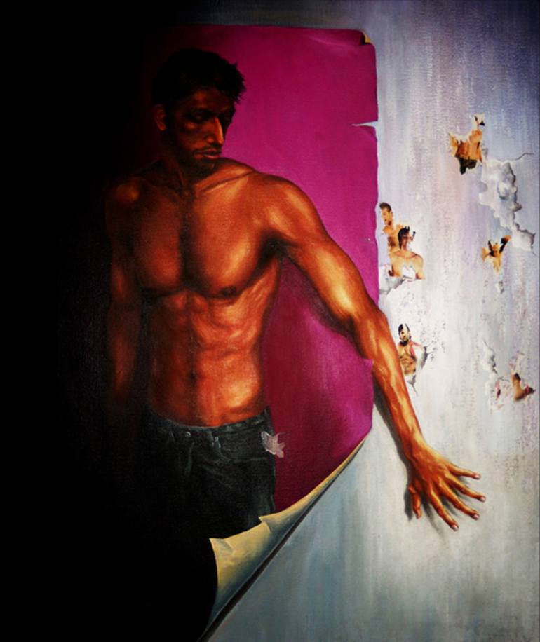 Beyond the poster Painting by tapash sarkar | Saatchi Art