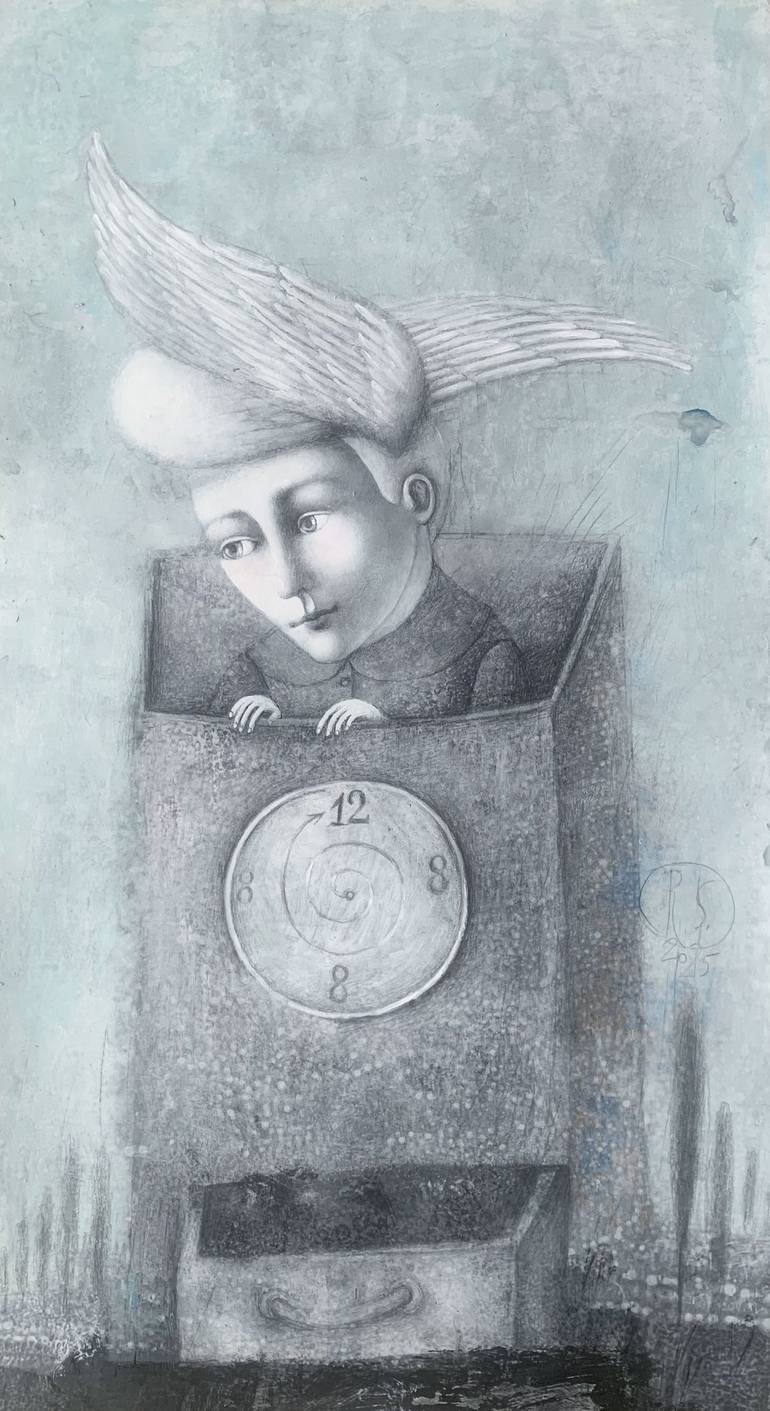 The Keeper of Lost Time Painting by Svetlana Rumak | Saatchi Art