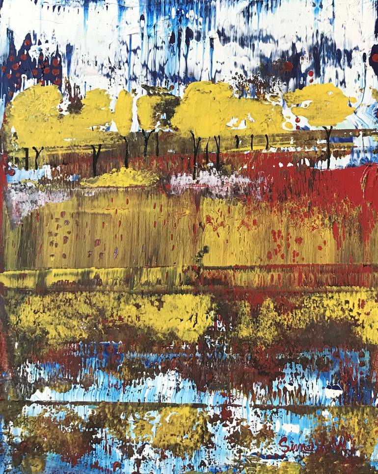 Reflection. Painting by Sima Wewetzer | Saatchi Art