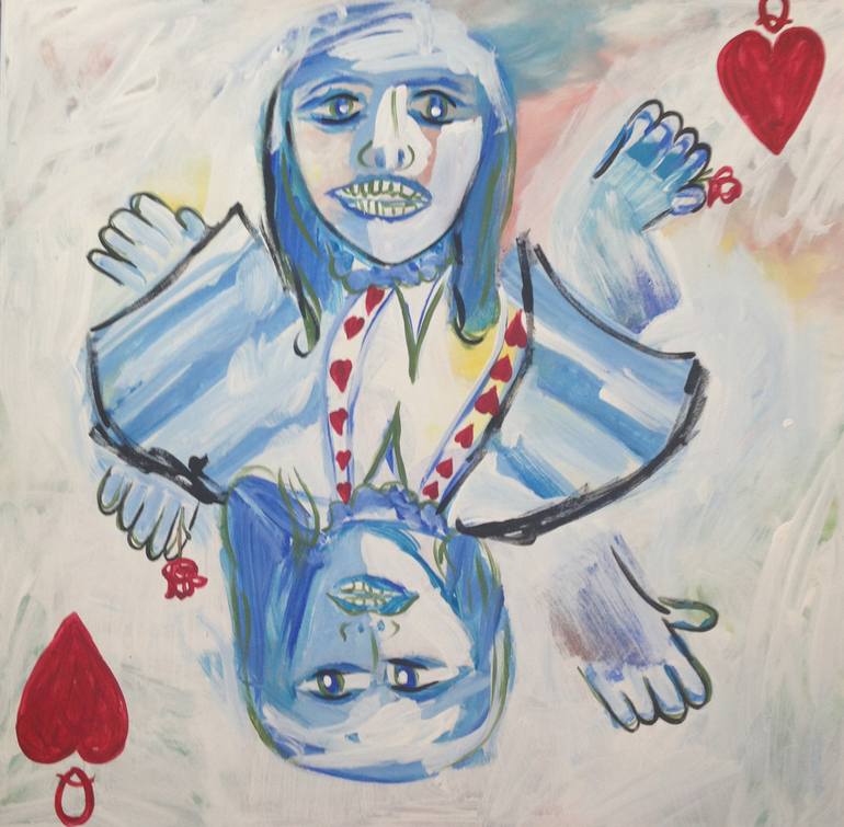 Queen of Heart. Painting by Sima Wewetzer | Saatchi Art