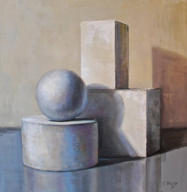 Still Life Shapes - SOLD Painting by Christina Dowdy | Saatchi Art