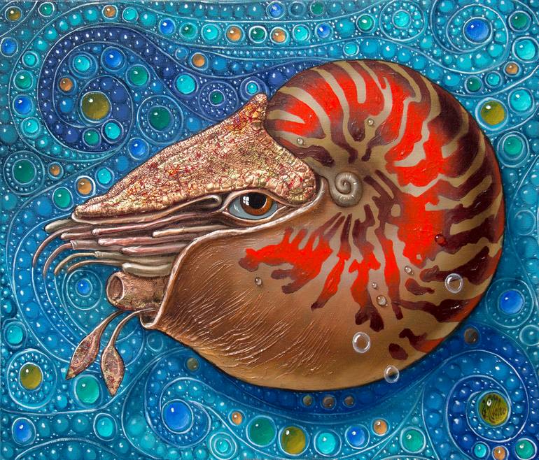 Nautilus Painting by Victor Molev | Saatchi Art