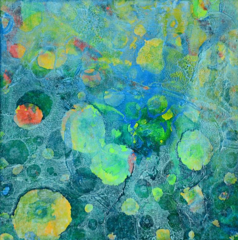Into the pond Painting by Deborah Catton | Saatchi Art