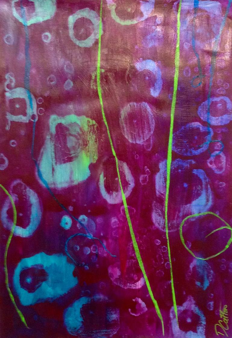 Mystery gives a kiss Painting by Deborah Catton | Saatchi Art