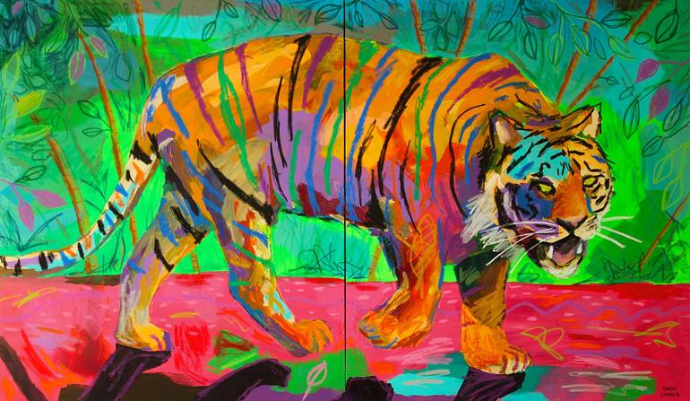 Alone in the Jungle - SOLD Painting by Randy Conner | Saatchi Art