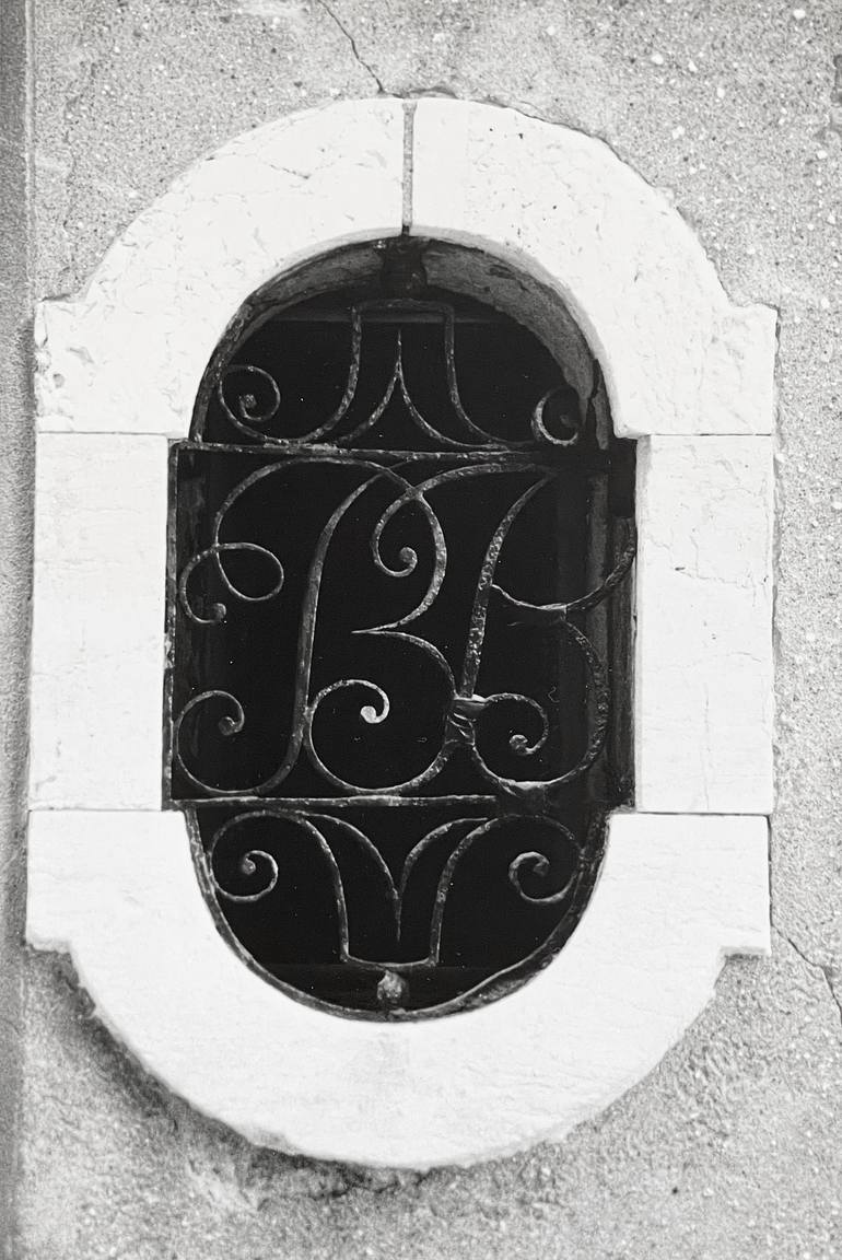 Venice Architecture - Old window - Single print Black and White ...