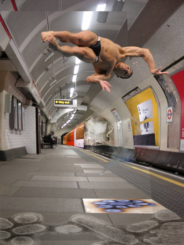 Untitled Suicide 3. Collage by Philip Renshaw | Saatchi Art