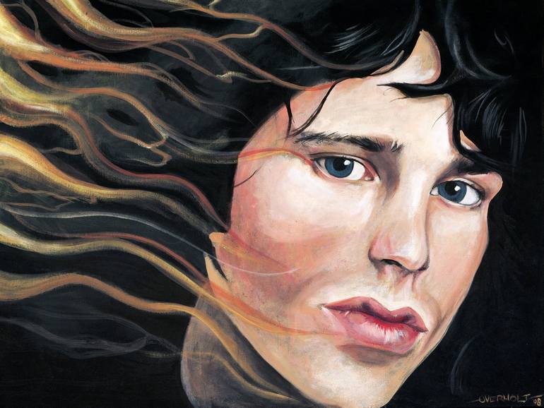 Jim Morrison - Light My... Painting by Kim Overholt | Saatchi Art