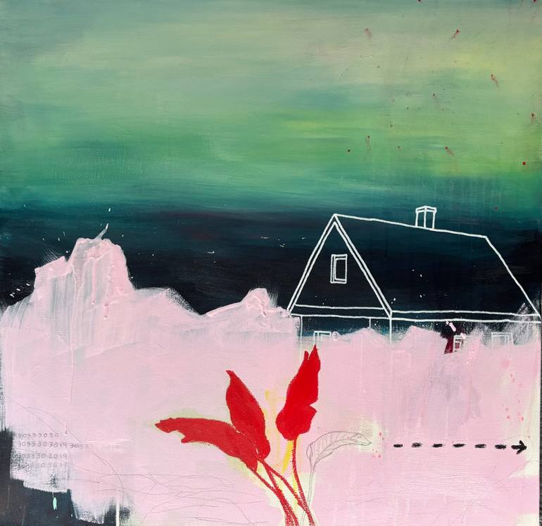 This house is a home Painting by Ashley Cunningham | Saatchi Art