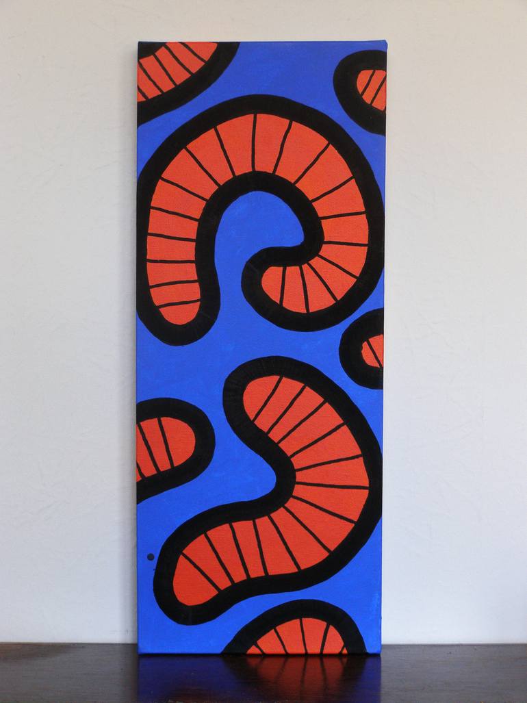 Caterpillars #5 Painting by Alex Zanda | Saatchi Art