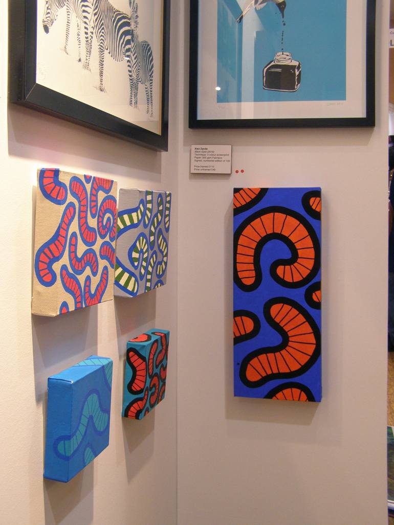 Caterpillars #5 Painting by Alex Zanda | Saatchi Art