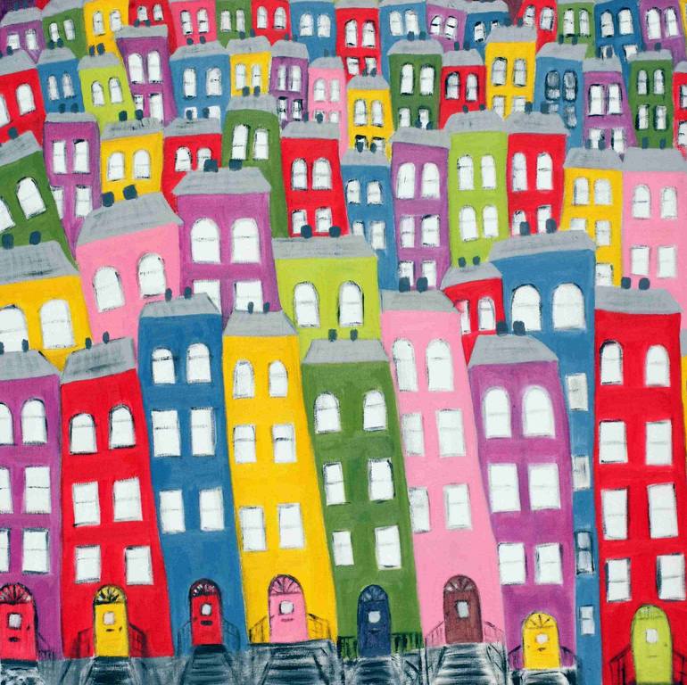 Brighton Cityscape Painting by Tony Berkman | Saatchi Art