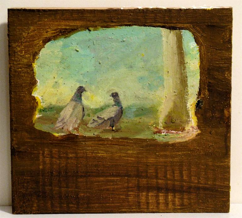 Palomas Painting by Alejandro Mandel | Saatchi Art