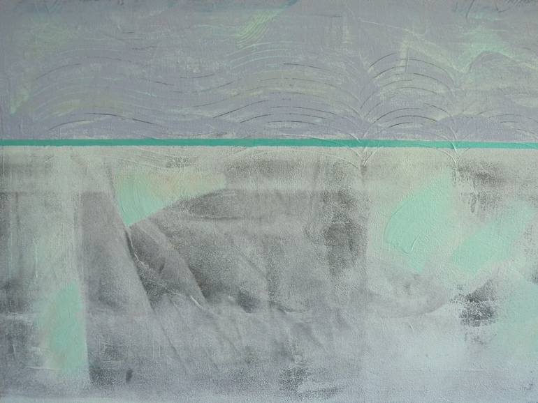 Blue & Grey Interference Painting by Gordon Sellen | Saatchi Art