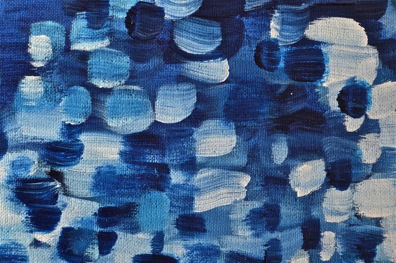 Blue and White Painting by Geoffrey Howard | Saatchi Art